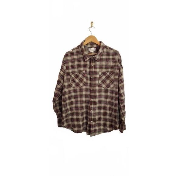 Shirts | Vintage Casual Joe Mens Plaid Flannel Snap Up Shirt Size Xl ...